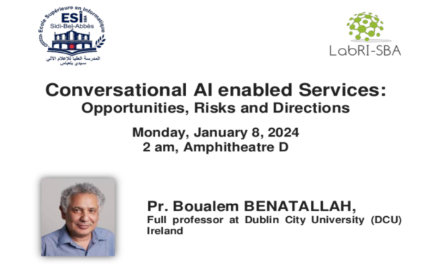 ESI-SBA - Ecole Superieure en Informatique 08-MAI-1945 SIDI BEL ABBES